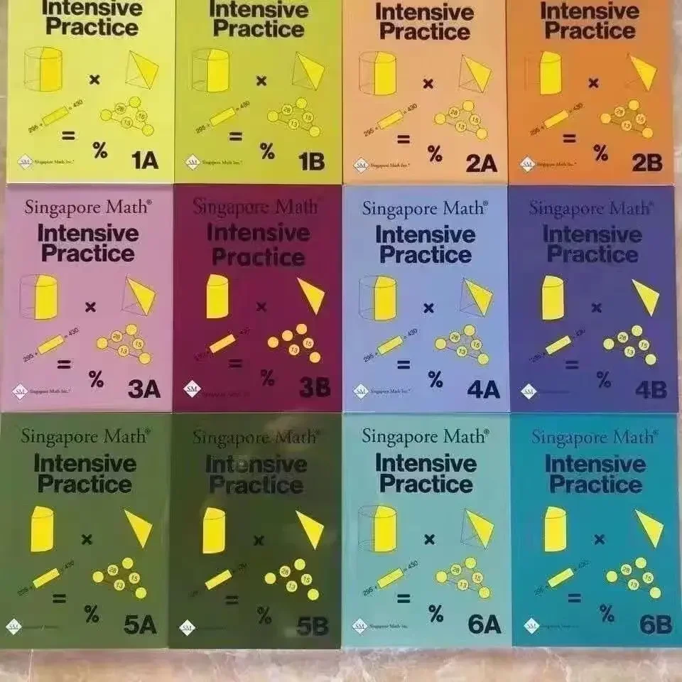 12books-set-Singapore-Math-Intensive-Practice-Exercise-Primary-School ...