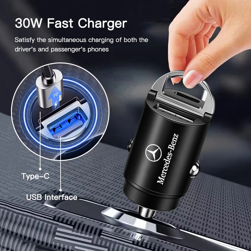 Car-Fast-Charger-USB-Type-C-Ports-Power-Adapter-Accessories-For ...