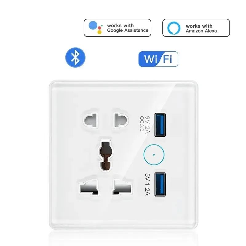 Smart-Tuya-WIFI-BLE-5-Holes-Socket-USB-Charging-Port-Touch-Panel-Power ...