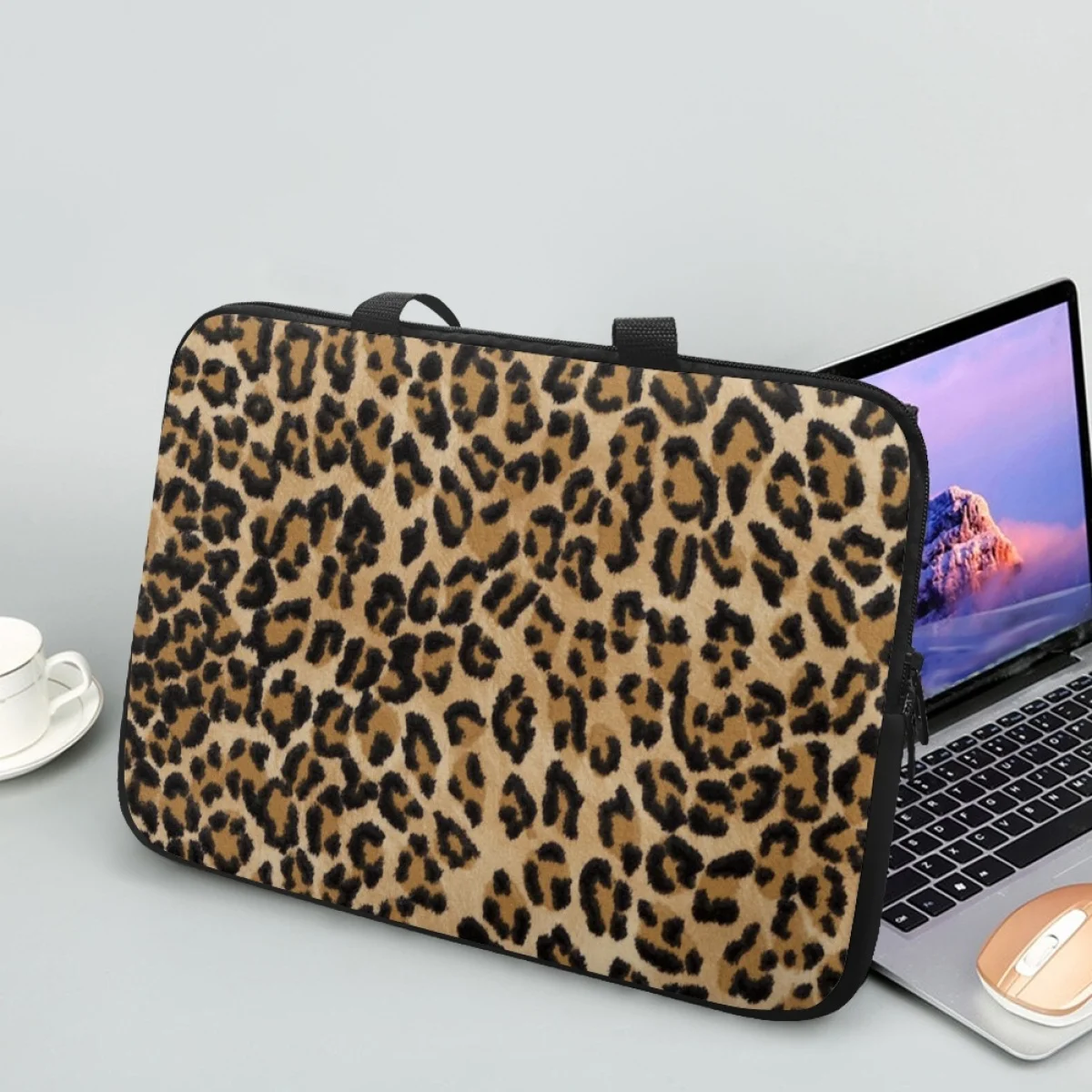 Luxury-Leopard-Print-Laptop-Bag-Casual-Portable-Computer-Case-Tablet ...