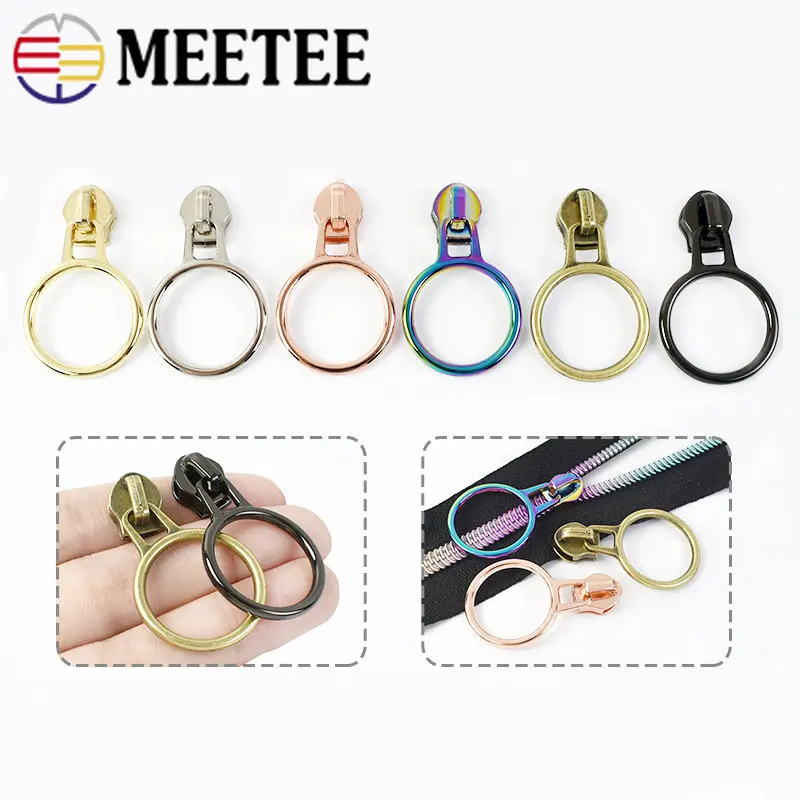 5-10-20Pcs-Zipper-Puller-for-5-Nylon-Zippers-Tape-O-Ring-Colors ...