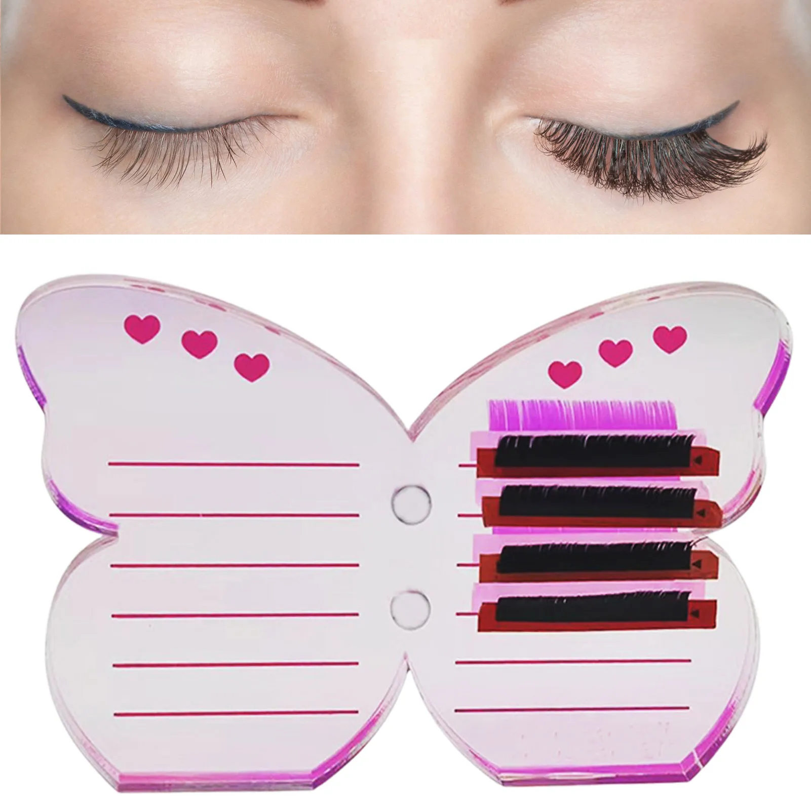 Acrylic-Novel-Lashes-Palette-Holder-Eyelash-Display-Board-With-Magnetic ...