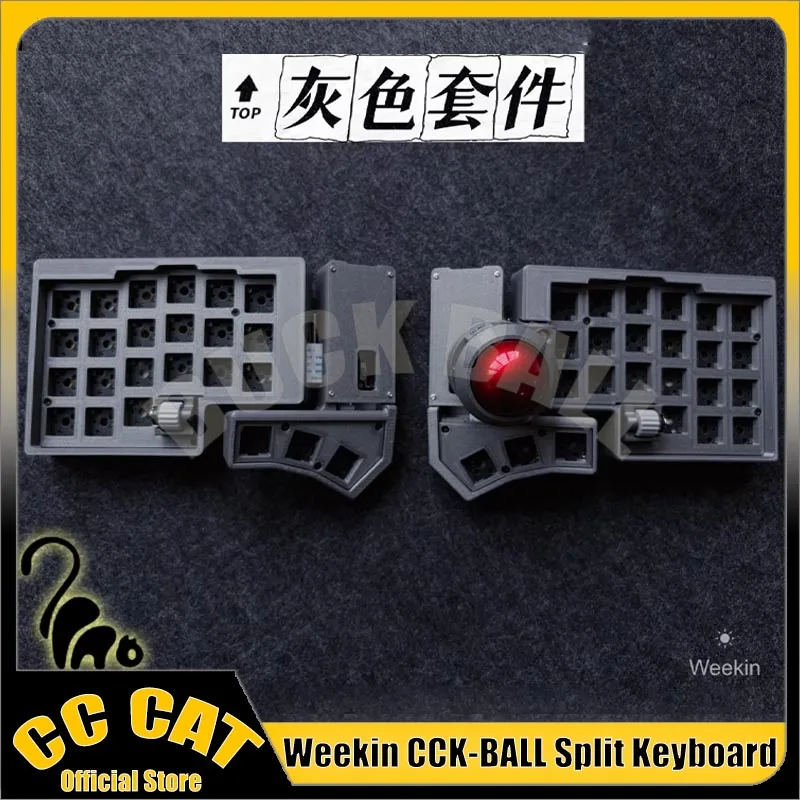 Weekin CCK-BALL Split Keyboard ZMK Bluetooth 3X6 Crosses Knobs Dual ...