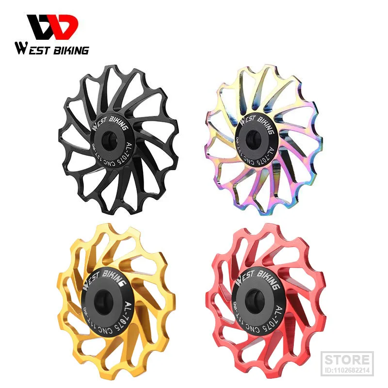 WEST-BIKING-MTB-Rear-Derailleur-CNC-Pulley-Wheel-11T-13T-Ceramic ...