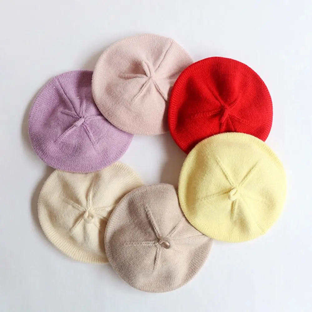 Knitted-Kids-Berets-Vintage-Artist-Painter-Bonnet-Multicolour-Baby ...