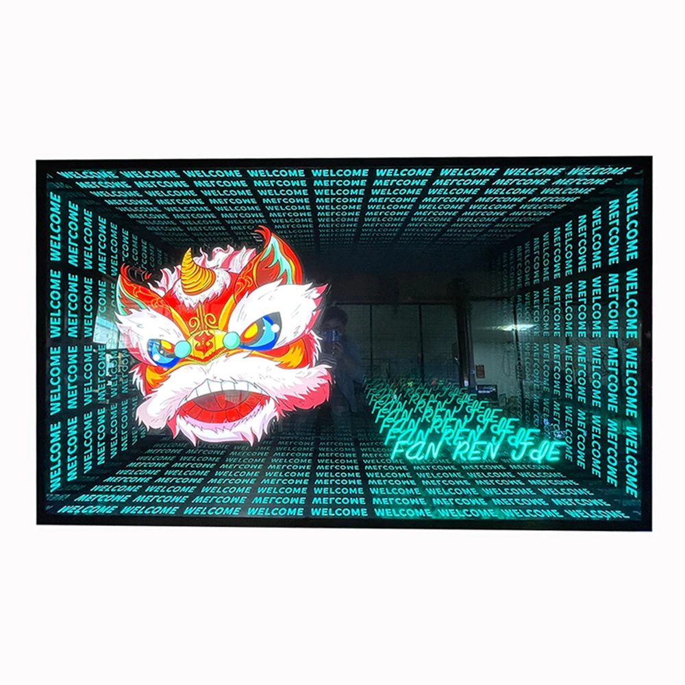 Customized Abyss Light Box, Thousand Layer Mirror, Logo Letter ...