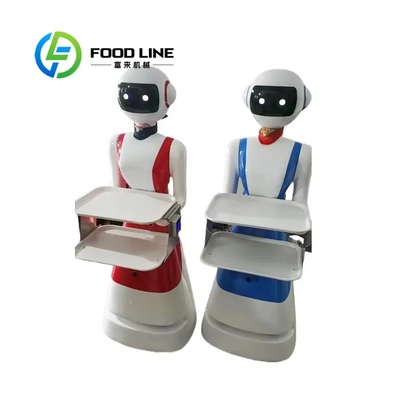 Customized Smart Humanoid Robot Restaurant Food Delivery Waiter Service ...