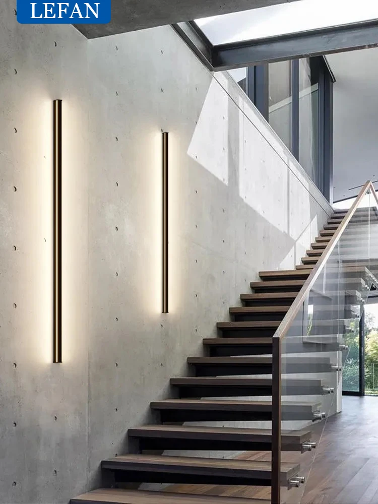 Modern minimalist LED wall lamp Living room sofa background aisle ...