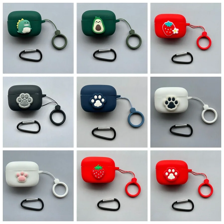 Cartoon-For-SoundPEATS-MiNi-Pro-HS-case-Anti-loss-ring-hearphone-Box ...