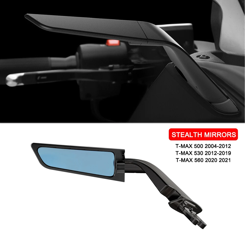 For-Yamaha-TMAX560-2020-2021-Mirrors-Stealth-T-MAX-500-TMAX530-Wing ...