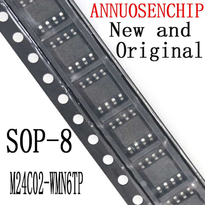 10PCS New And Original SOP ST24C02WP SOP 8 24C02WP SOP 8 24C02 M24C02 WMN6TP|Integrated Circuits ...