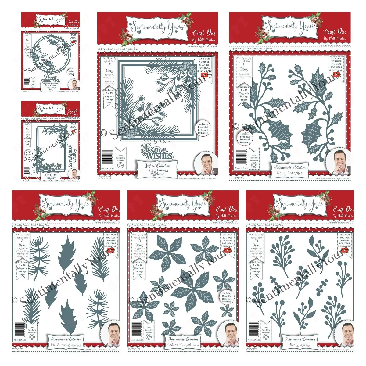 New-Arrivals-2024-Christmas-Metal-Craft-Dies-Cutting-Fancy-Frames-Holly ...