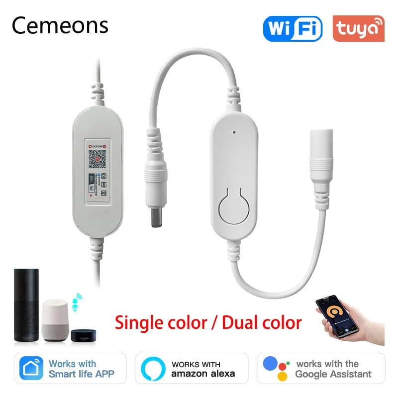 TUYA-LED-Controller-WiFi-DC5V-24V-Single-Color-Smart-Dimmer-CCT-Control ...