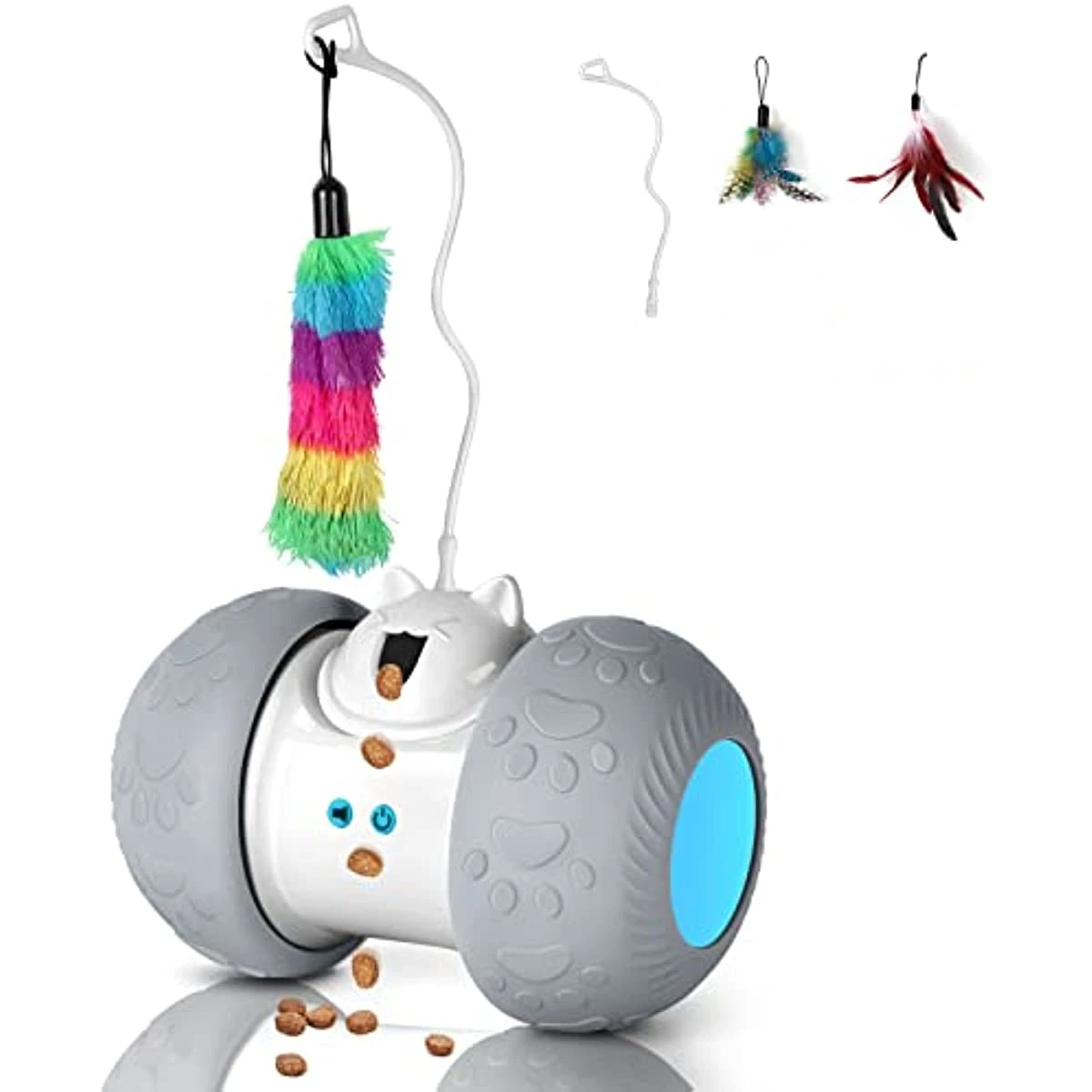 Atuban Interactive Cat Toy For Indoor Automatic Cat Toy,food Dispenser ...