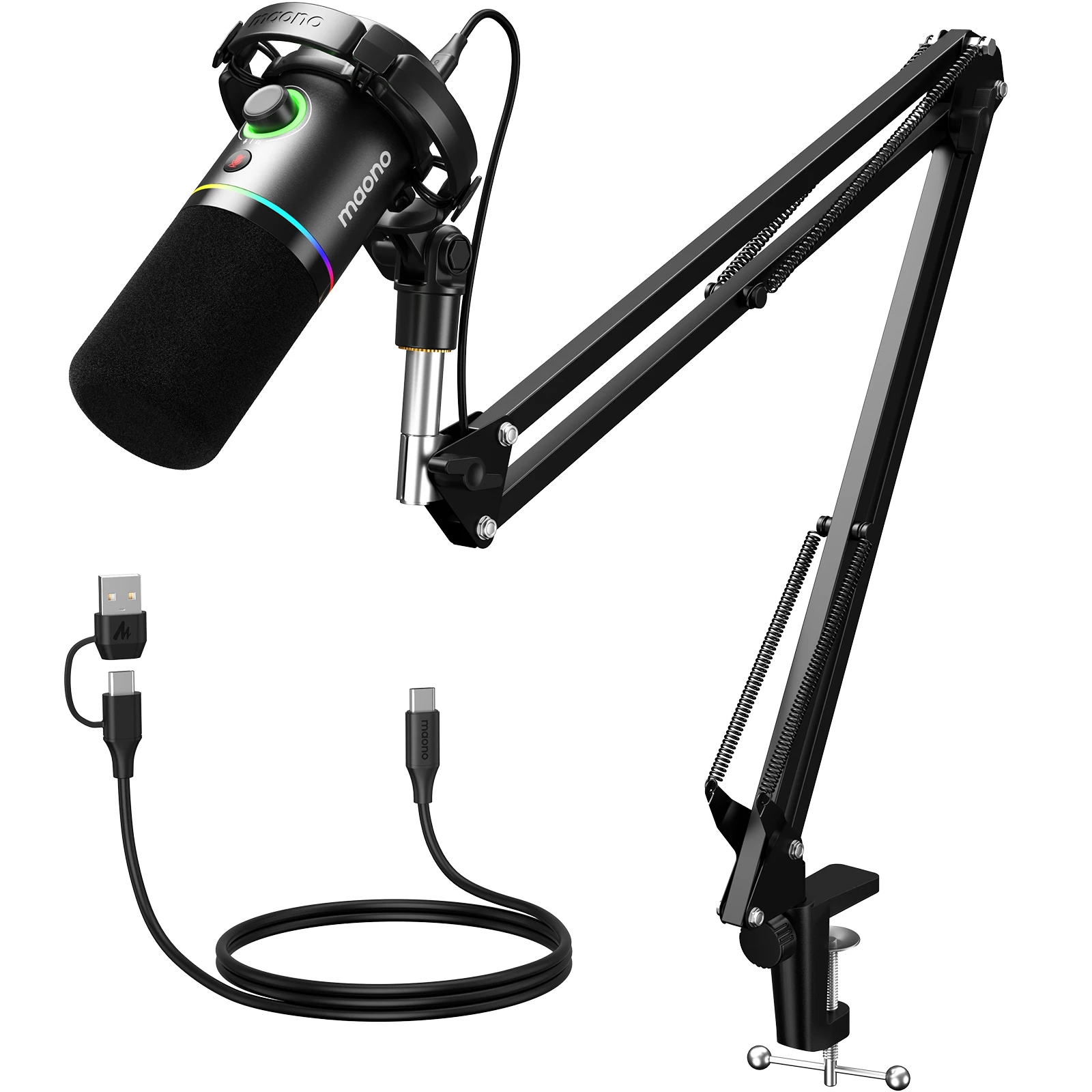 Maono-PD200XS-Dynamic-Microphone-XLR-USB-Dual-mode-Dynamic-Mic-Podcast ...