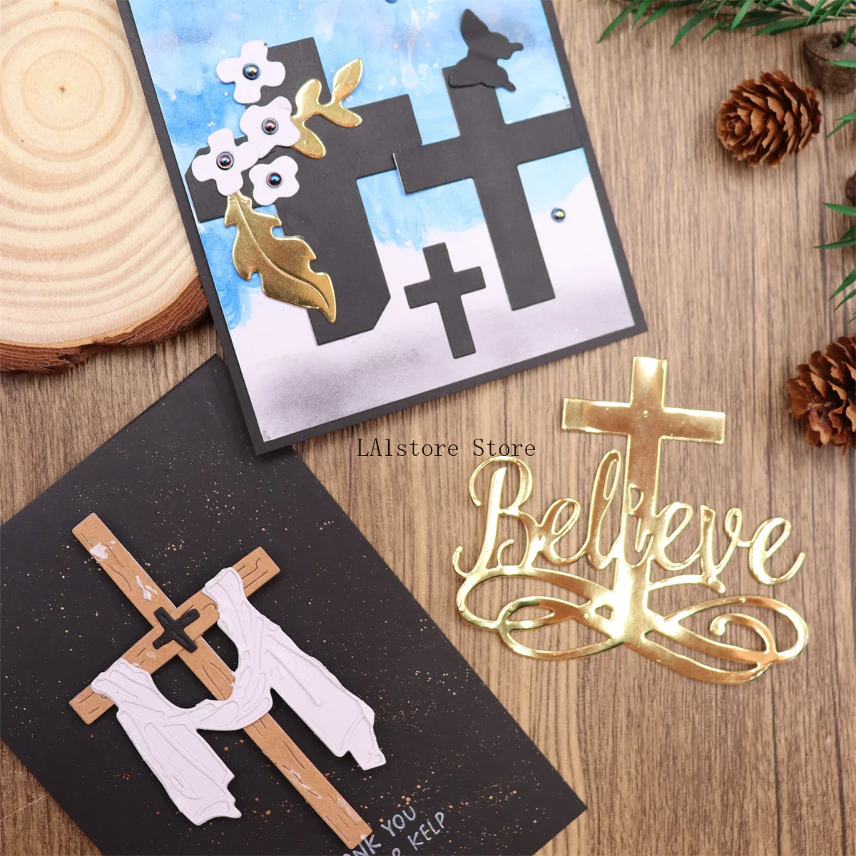 Religious Jesus Cross Metal Cutting Die Scrapbooking Greeting Card ...