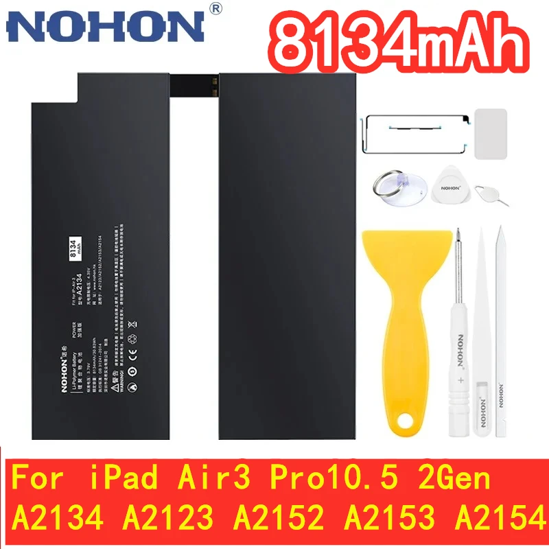 NOHON-Lithium-Polymer-Bateria-For-iPad-Air-3-Pro-A2134-A2123-A2152 ...