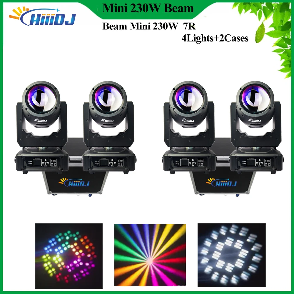 4pcs-Sharpy-lyre-Mini-Beam-7R-230W-Moving-Head-Lighting-With-Lyre-DXM ...