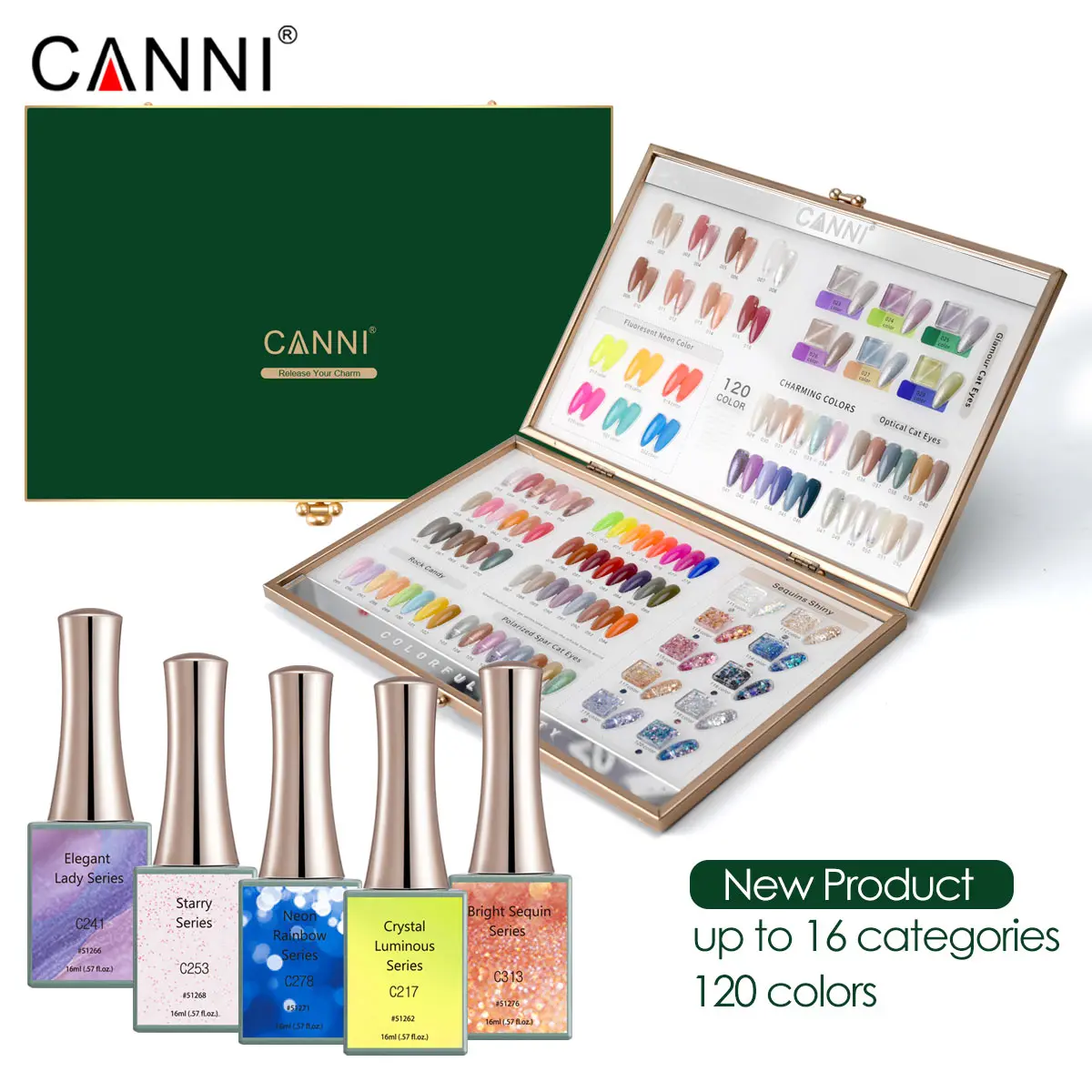 Canni Nail Gel Polish Kit Wholesale Price 16ml For Nail Salon Used ...