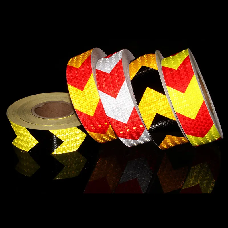 5cm*25m Reflective Material Arrow Reflector Tapes Adhesive Warning ...