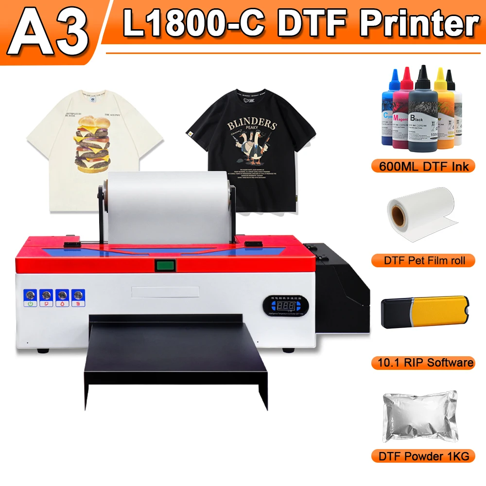 Dtf Printer A3 For Epson L1800 Dtf Transfer Printer Machine A3 Dtf ...