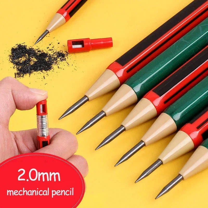 4pcs-2-0mm-Mechanical-Pencils-Non-Sharpening-Pencils-with-Pencil ...