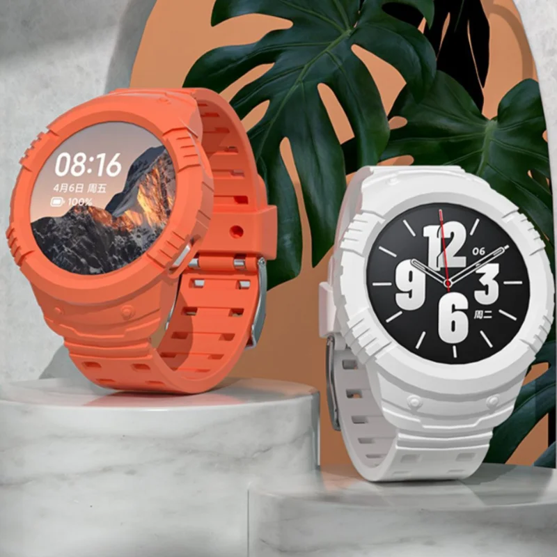 Silicone-Shell-Full-Cover-Protector-Wrist-Watchband-For-Xiaomi-Mi-Watch ...