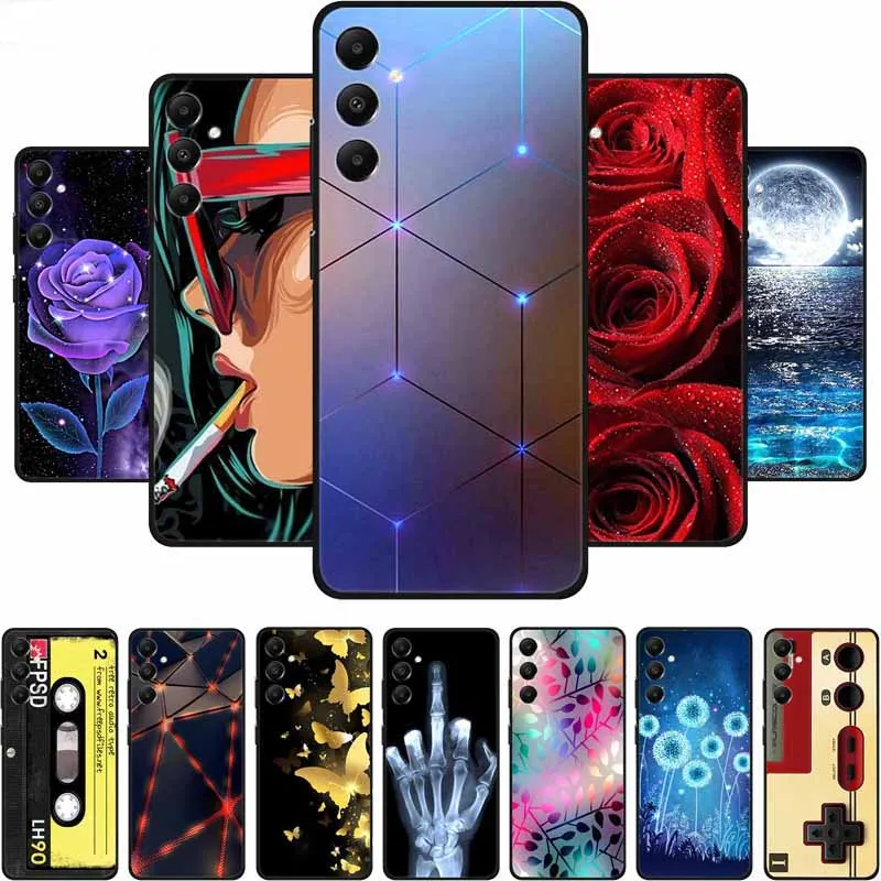 For Samsung S24 Plus Phone Case S24Plus Black Silicone Soft Back Cover ...