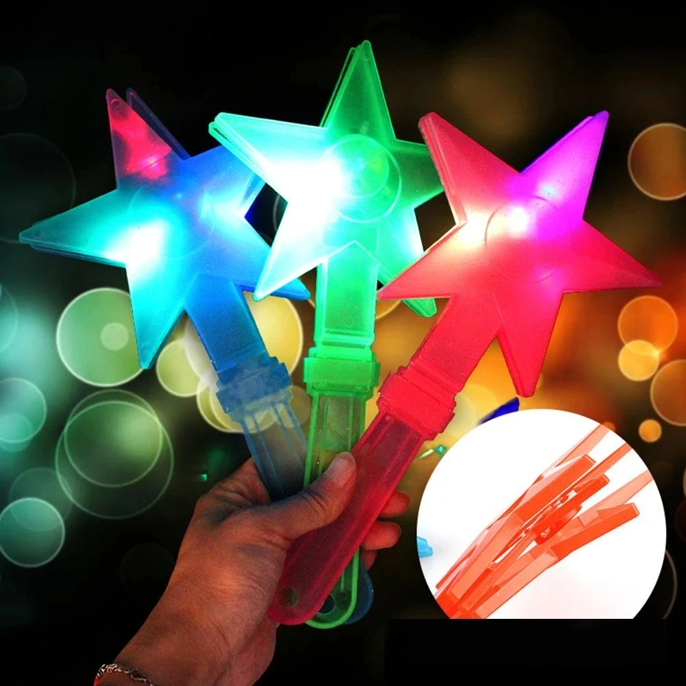10Pcs-LED-Star-Hand-Clappers-Light-Up-Star-Shape-Clappers-Noise-Makers ...