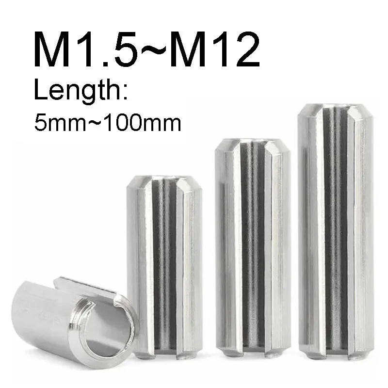 1~50PCS Spring-Type Straight Pins 304 Stainless Steel M1.5 M2 M2.5 M3 ...