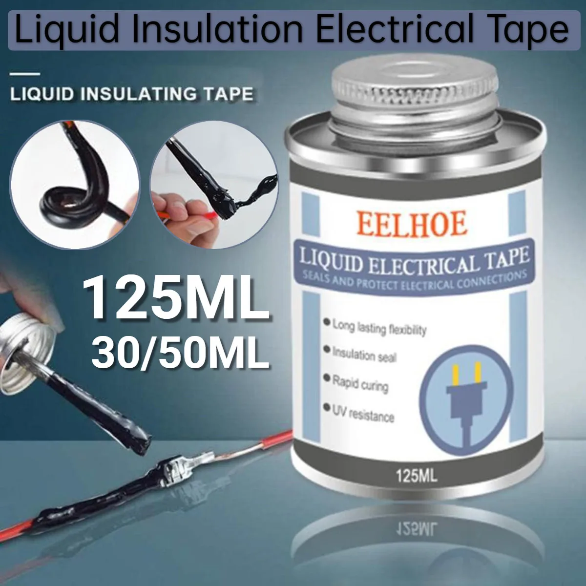 125-50-30ML-Liquid-Insulation-Electrical-Tape-Waterproof-UV-Protection ...