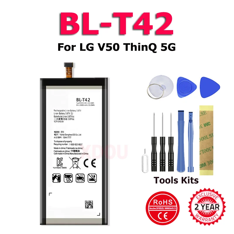100% Battery For LG V50 ThinQ 5G V50ThinQ BL T42 LM V500 V500N V500EM ...