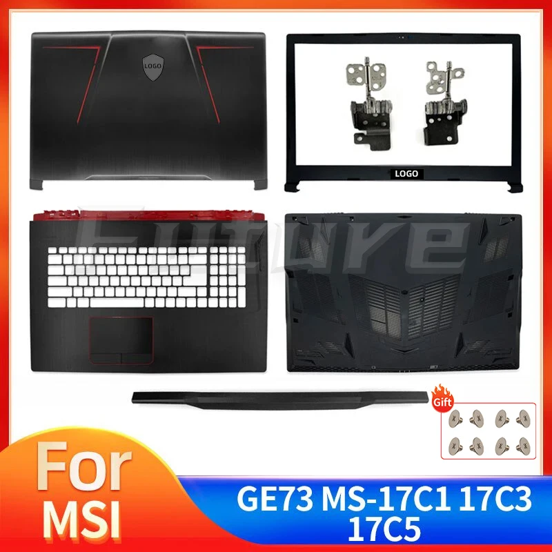 New-LCD-Back-Cover-Front-Bezel-Palmrest-Bottom-Case-Hinges-For-MSI-GE73 ...