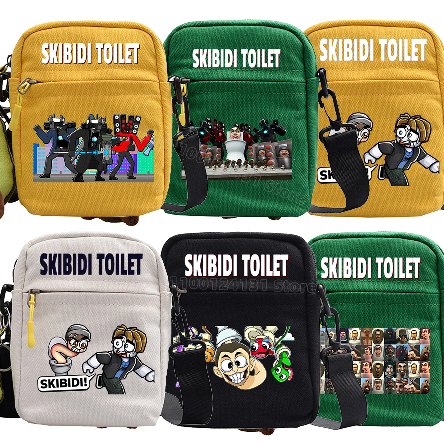 Skibidi-Toilet-Shoulder-Bag-Diesel-Bag-Canvas-Crossbody-Bags-Anime ...