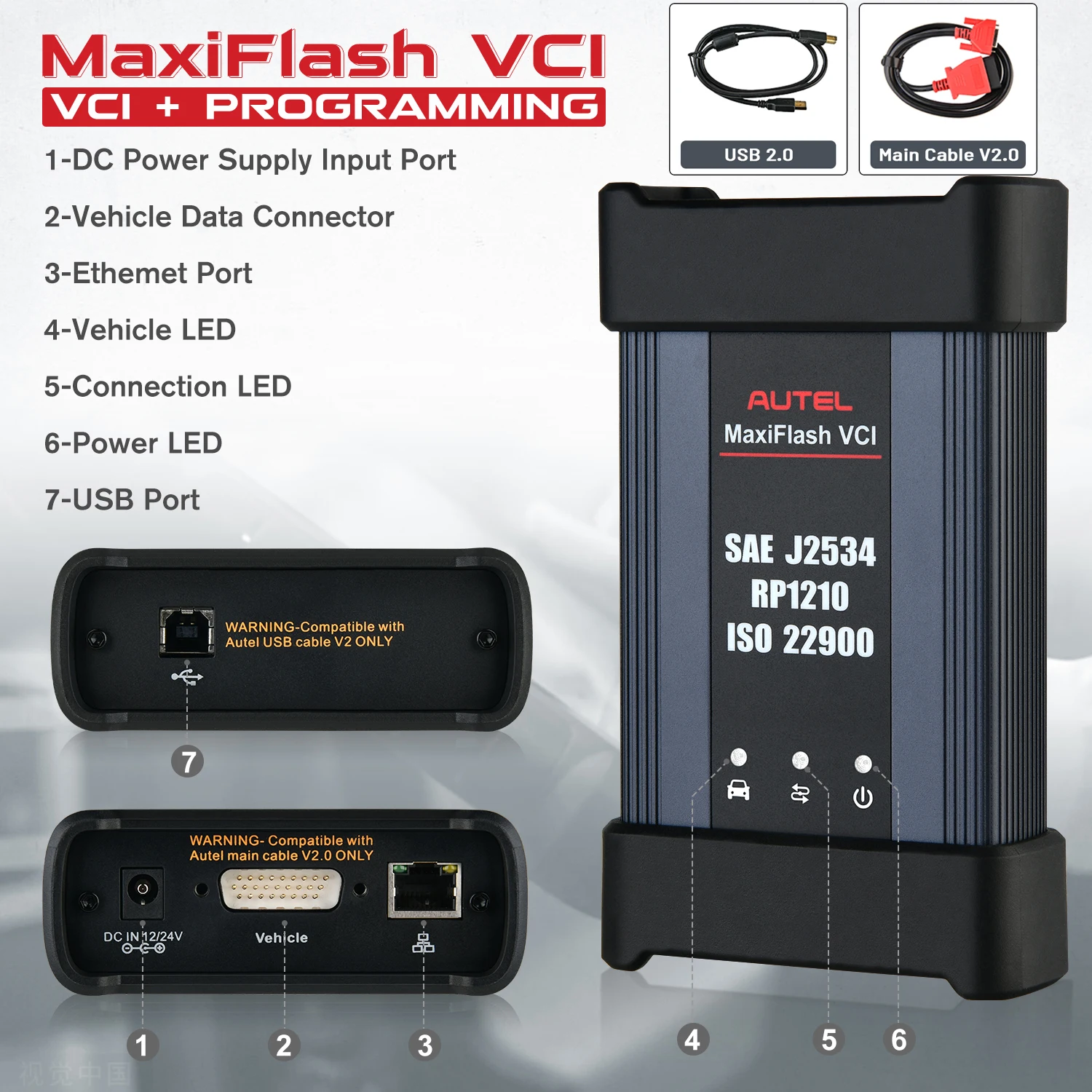 Autel-MaxiFlash-VCI-J2534-ECU-Programmer-Programming-Tool-For-Ultra ...
