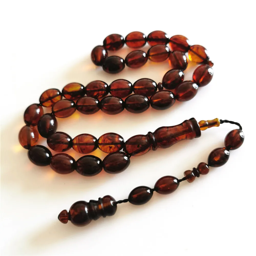 islamic-rosary-misbaha-Islam-Gifts-Coffee-resin-Amber-oval-shape-11 ...