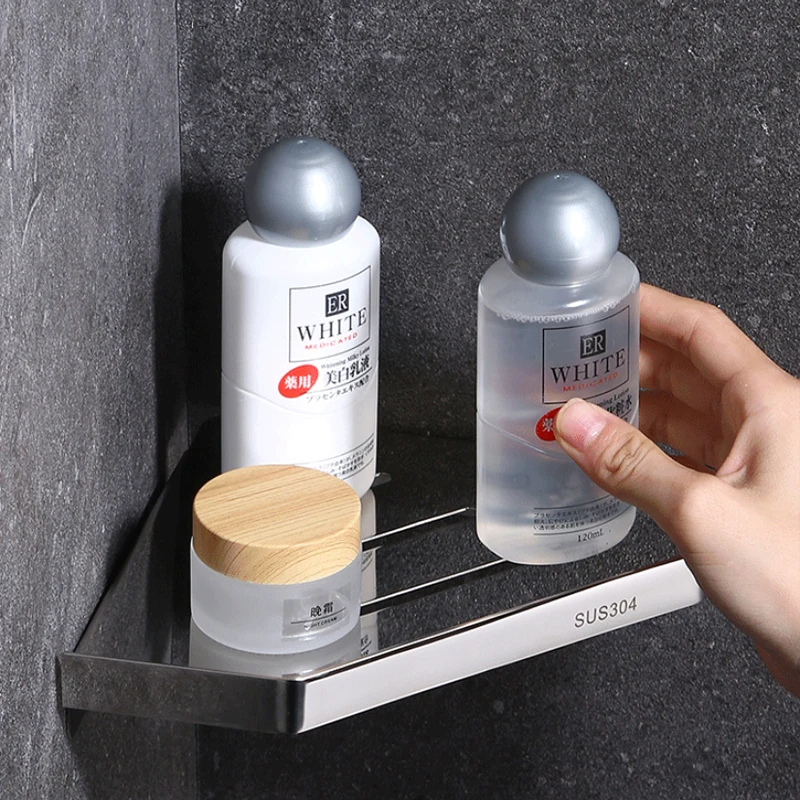 Bathroom-Corner-Storage-Shelf-304-Stainless-Steel-Wall-Mounted ...