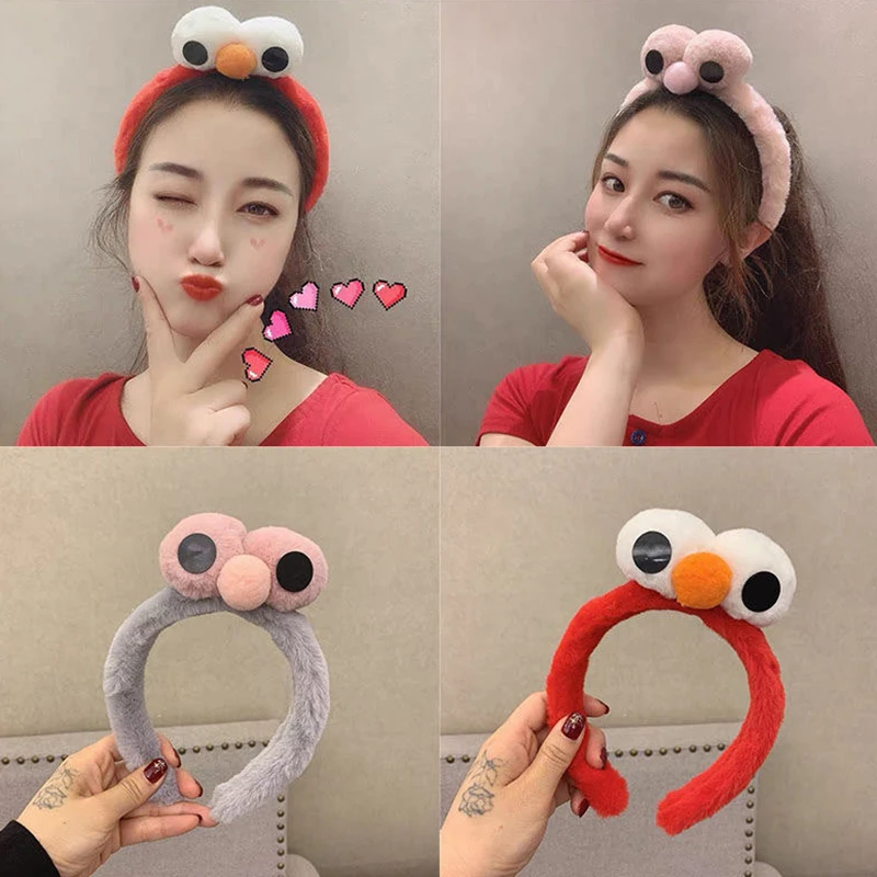 Sesame-Street-Cartoon-Cute-Headband-New-Plush-Big-Eyes-Headband-Women-s ...