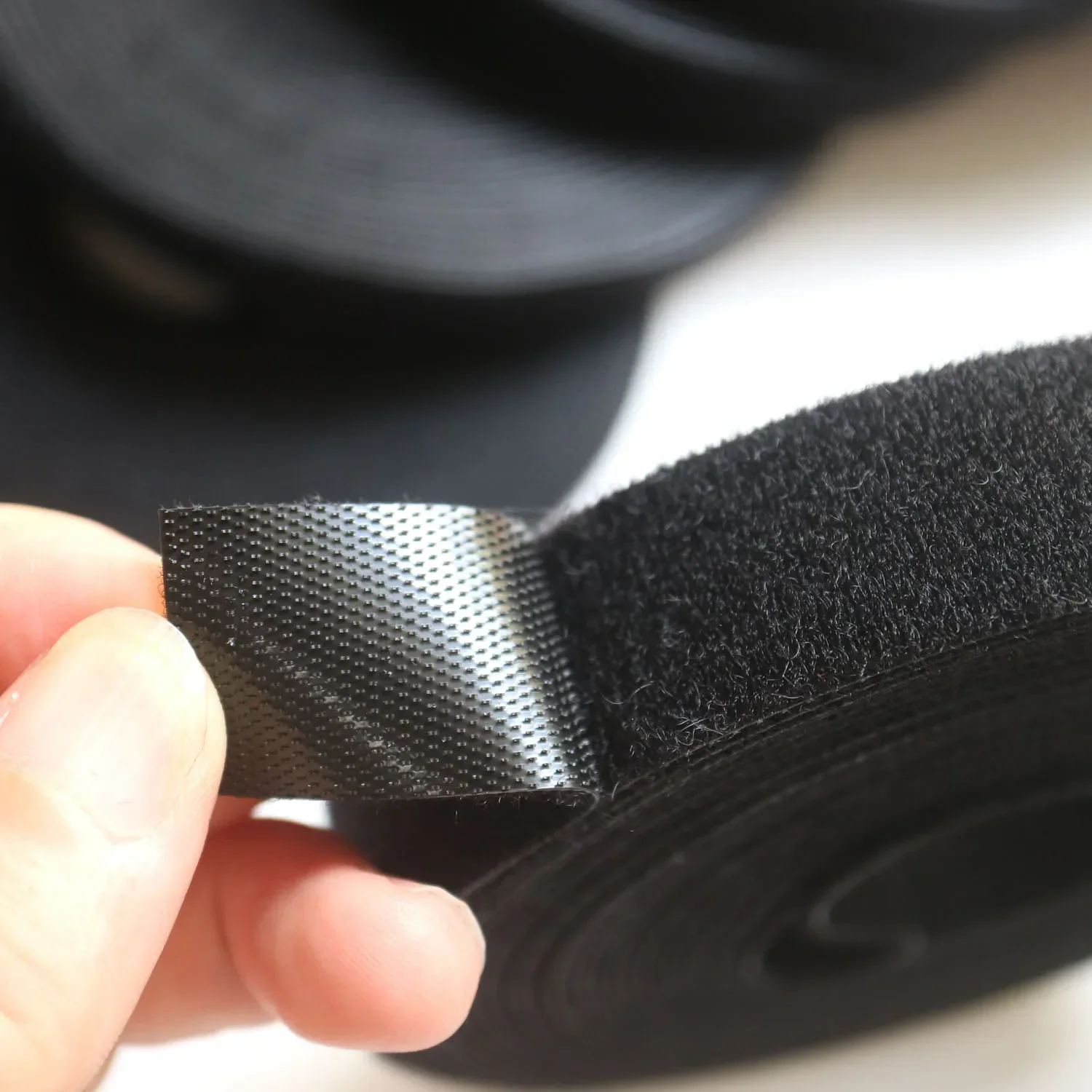 5meters black self adhesive strong Short Hook and loop tape Back to ...