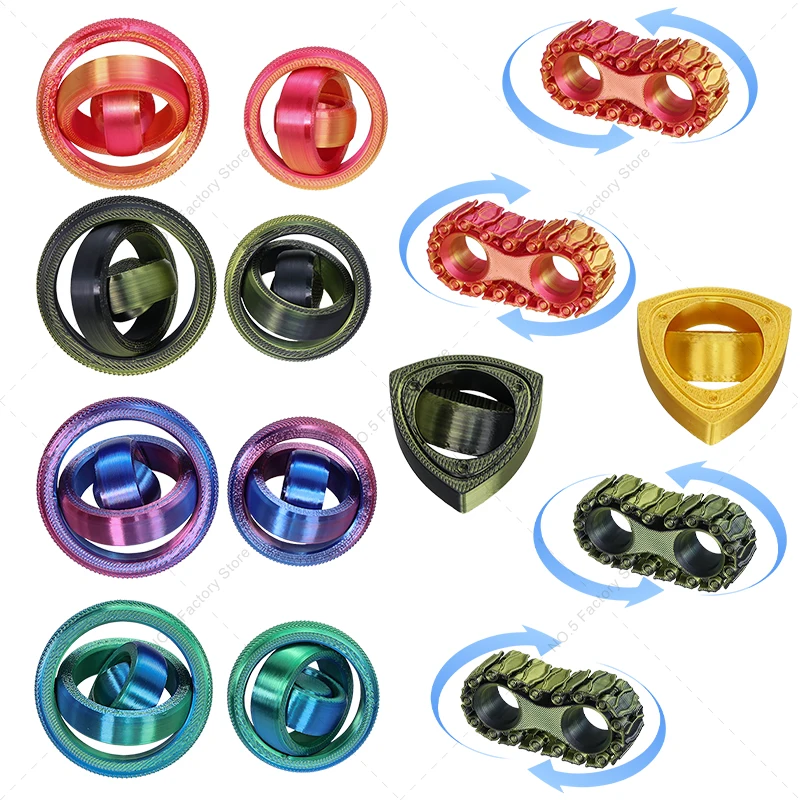 3D Printed Rotating Ball Toy Universal Fingertip Gyroscope Gravity ...