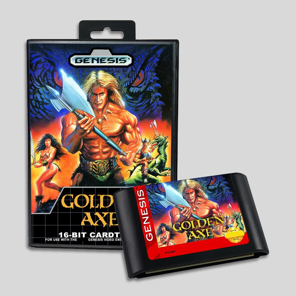 Golden-Axe-USA-EUR-MD-Game-Cartridge-Box-Manual-For-Sega-16-bit-Mega ...