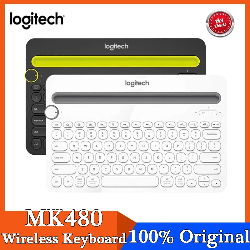Logitech-original-k480-bluetooth-teclado-sem-fio-mac-tablet-port-til-multi-dispositivo-ultra ...