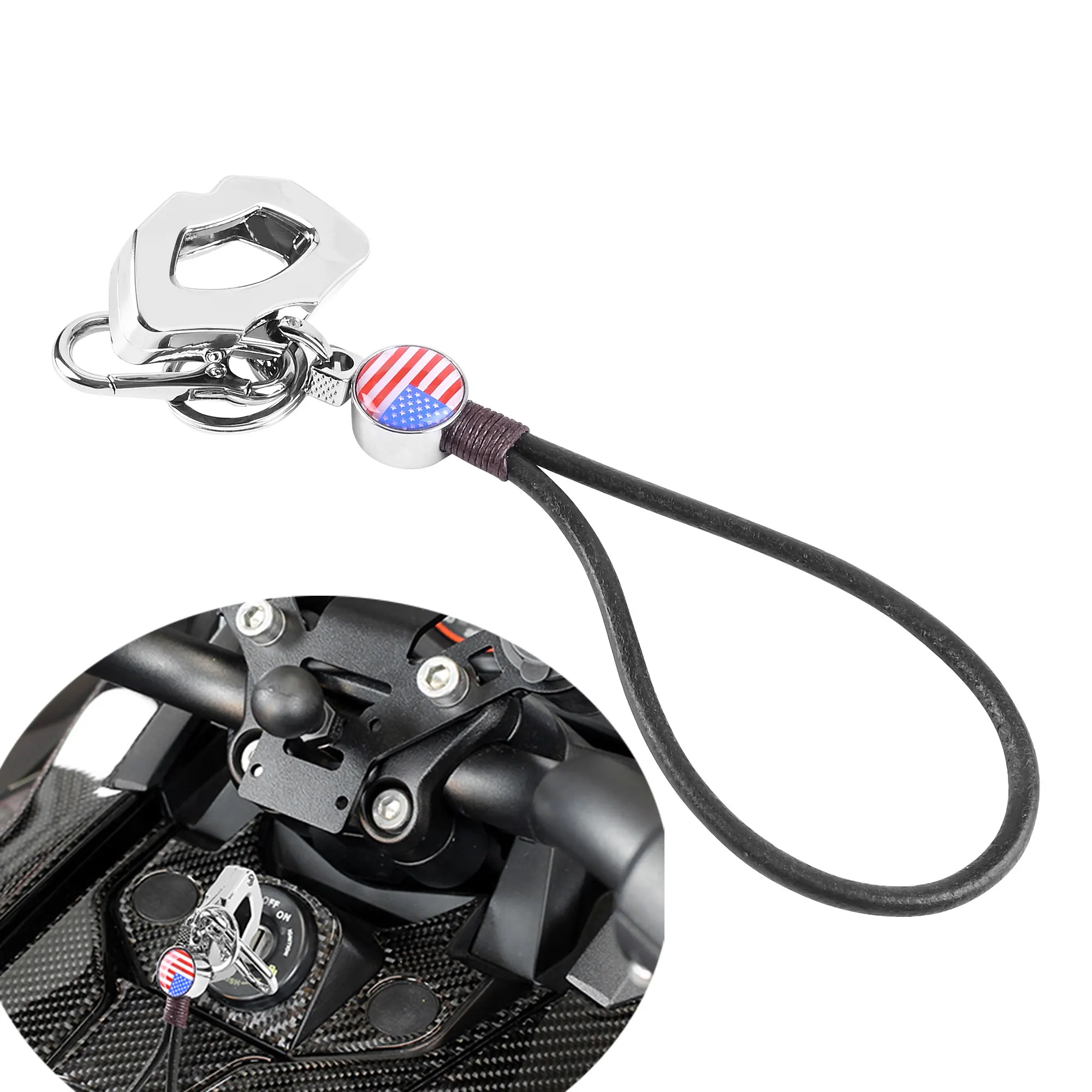 Chrome-Plating-US-Cool-Decoration-Key-Holder-for-Can-Am-Spyder-RS-RTS ...