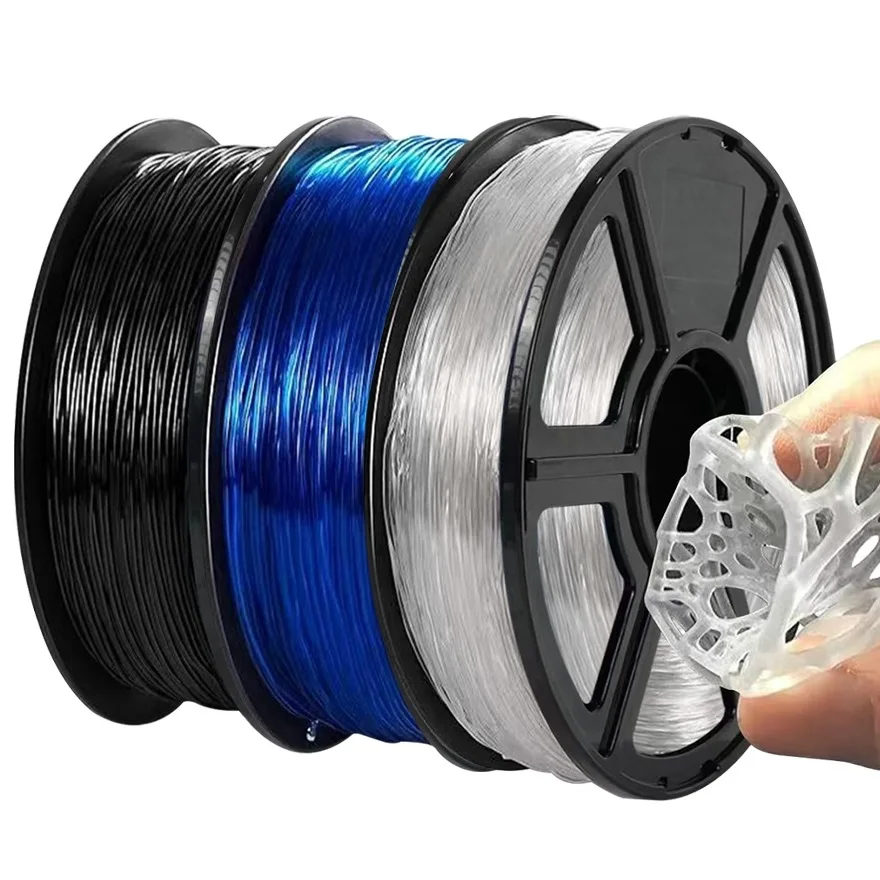 3D Printer Flexible Filament TPU 1.75mm 200g Rainbow Filament Color ...