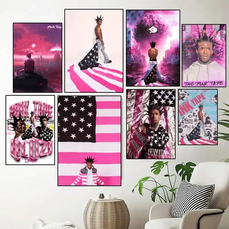 Rapper-Lil-Uzi-Vert-Pink-Tape-POSTER-Prints-Wall-Painting-Bedroom ...