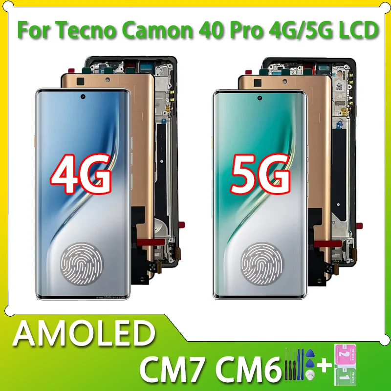 Alta calidad 6,78 "AMOLED para Tecno Camon 40 Pro 4G CM6 pantalla LCD ...