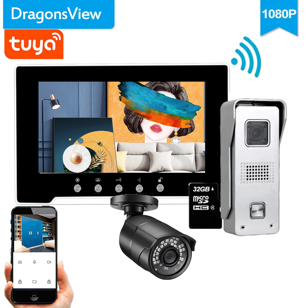 Dragonsview-1080P-Tuya-Smart-Wifi-Video-Intercom-Wireless-Door-Phone ...