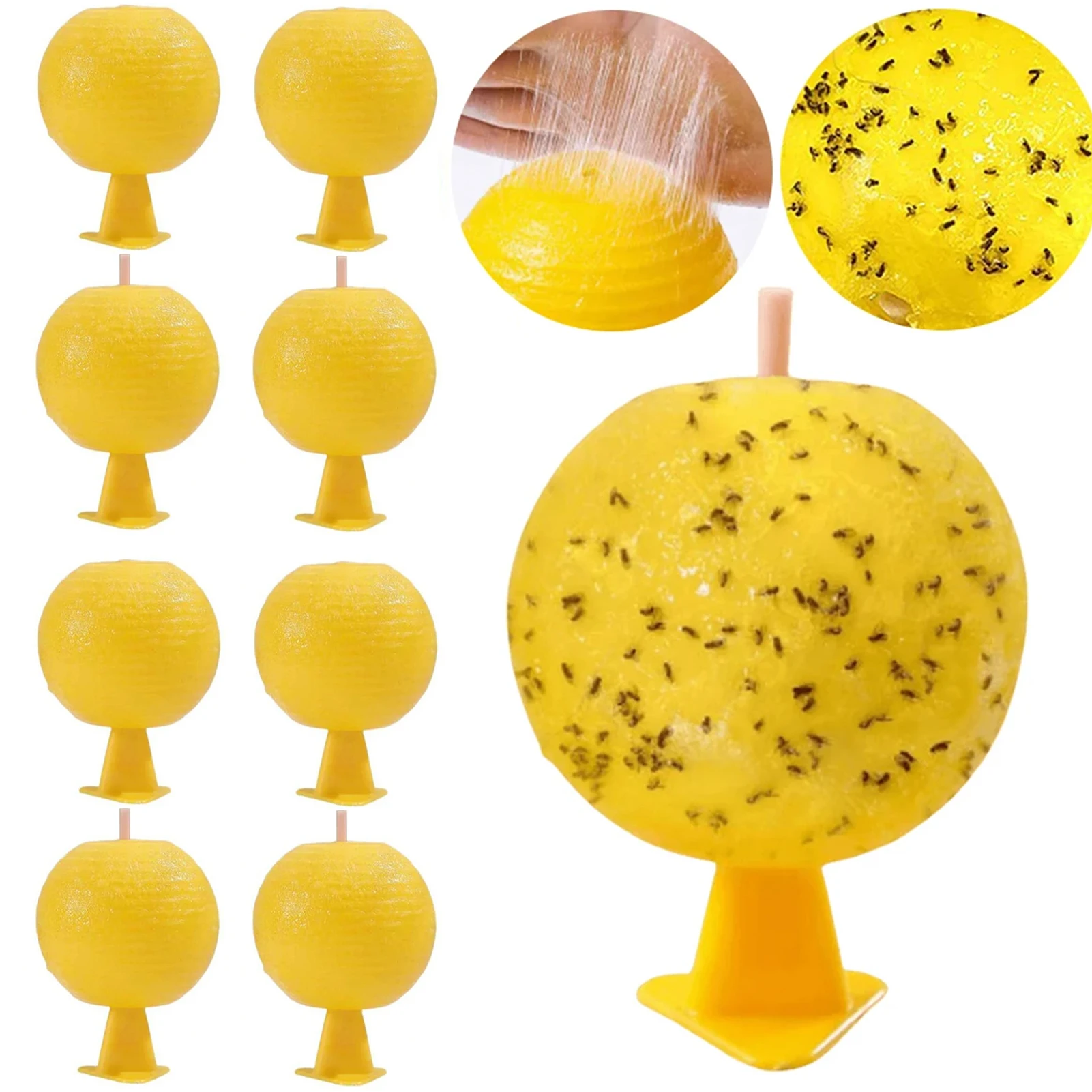 Fruit-Fly-Traps-Flying-Insects-Traps-Ball-Multifunction-Sticky-Sphere ...