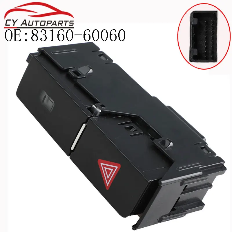 New Car Hazard Emergency Warning Lamp Switch Button For Toyota Prado ...