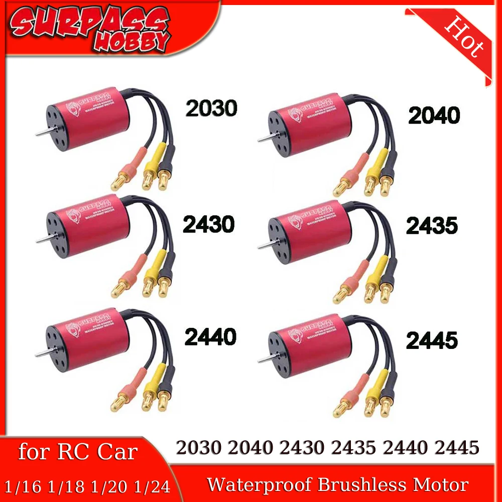 SURPASS HOBBY Waterproof Brushless Motor KK 2030 2040 2430 2435 2440 ...